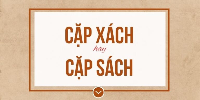 Cặp Xách hay Cặp Sách: Từ miêu tả túi đựng sách